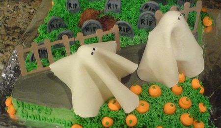 Spooky Graveyard Cake - CakeCentral.com