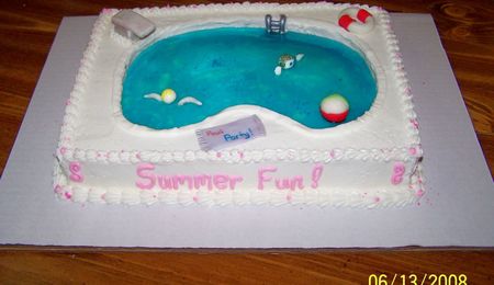 Swimming Pool Cake - CakeCentral.com