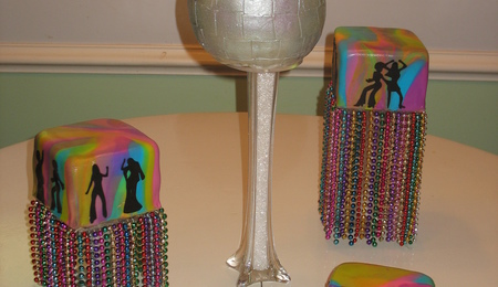 Disco Dance Party Cake - CakeCentral.com