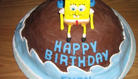 Blue Buttercream Ruffle Smash Cake - CakeCentral.com