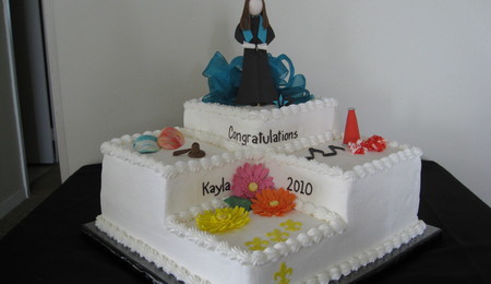 3 Step Graduation Cake - CakeCentral.com