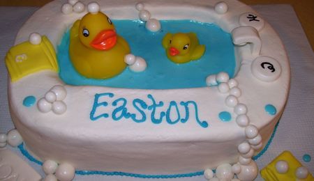 Duckies In Bathtub Baby Shower - CakeCentral.com