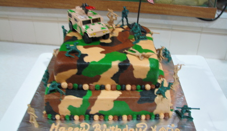 Army Battlefield Cake For My Son's 4Th Birthday! - CakeCentral.com