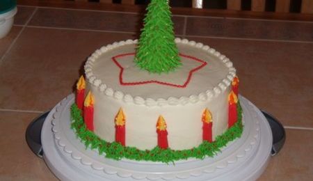 " Christmas Candle Cake" - CakeCentral.com
