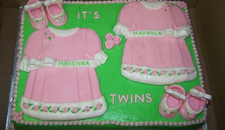 Twin Girl Baby Shower - CakeCentral.com