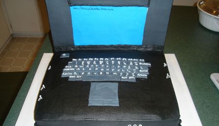 Laptop Computer Cake - CakeCentral.com