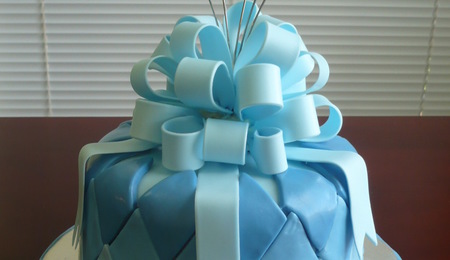 Tiffany Blue Box Cake - CakeCentral.com