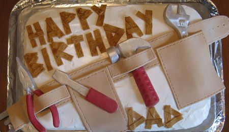 Tools Birthday Cake - CakeCentral.com