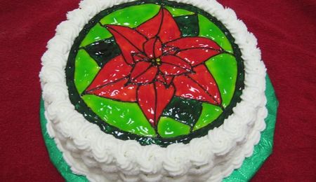 Stained Glass Window Cake - CakeCentral.com