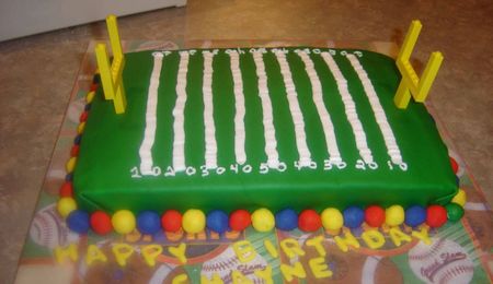 Football Field Cake - CakeCentral.com