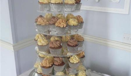 Fall Wedding Cupcake Tower - CakeCentral.com
