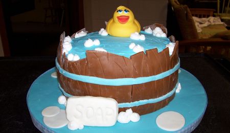 Rubber Duckie Sheet Cake - CakeCentral.com