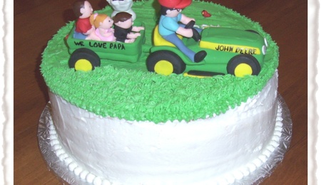 Push Lawn Mower Birthday Cake - CakeCentral.com