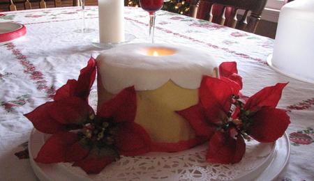 My Christmas Candle Cake - CakeCentral.com