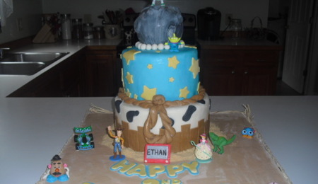 Toy Story Bullseye Cake - CakeCentral.com
