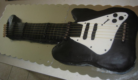 Bass Guitar Cake - CakeCentral.com