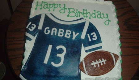 Football Jersey Cake - CakeCentral.com