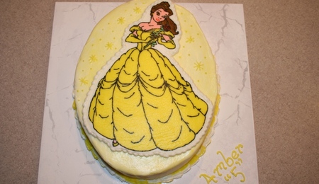 Disney Princess Belle Cupcake Cake - CakeCentral.com