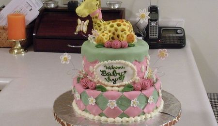 Giraffe Baby Shower - CakeCentral.com