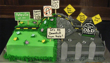 Mens 40Th Birthday Cake 'over The Hill' - CakeCentral.com