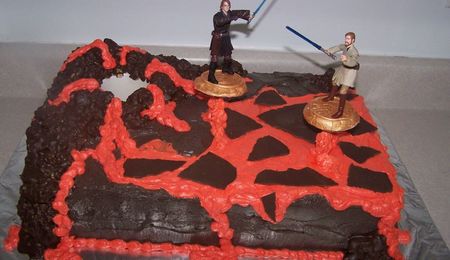 Star Wars Volcano Cake - CakeCentral.com