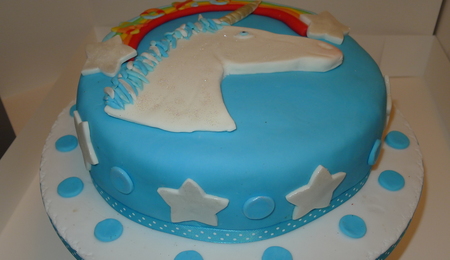 Magic Rainbow Unicorn - CakeCentral.com