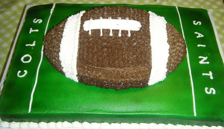 Ole Miss Football Field Cake - CakeCentral.com