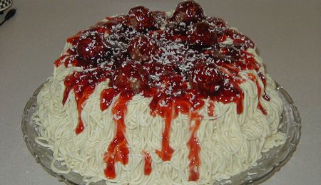 Spaghetti Cake - CakeCentral.com