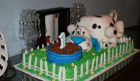 Dog Bowl Cake - CakeCentral.com
