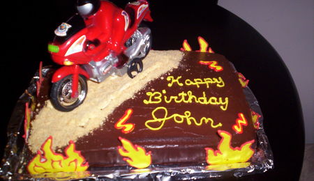 Motorcycle Flames - CakeCentral.com