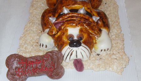 Bulldog Cake - CakeCentral.com