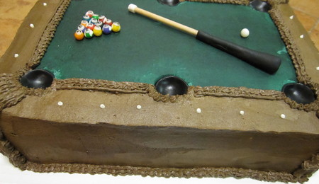 Pool Table Groom's Cake - CakeCentral.com