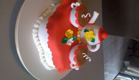 Tea Pot & Tea Cups - CakeCentral.com