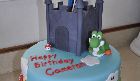 Super Mario Bros Bowser Castle Cake - CakeCentral.com