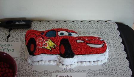 Cars Tractor Tippin' Scene Cake - CakeCentral.com