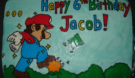 Super Mario Bros Exploding Cake - CakeCentral.com
