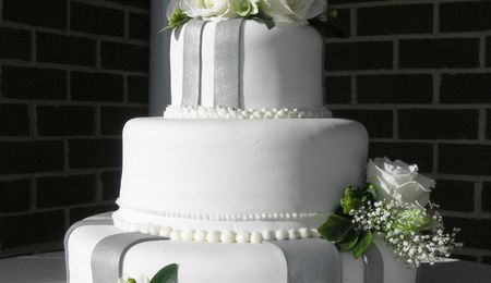 Rustic Shabby Chic Wedding Cake - CakeCentral.com