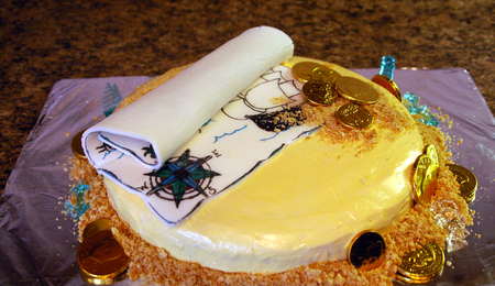 Treasure Map Cake - CakeCentral.com