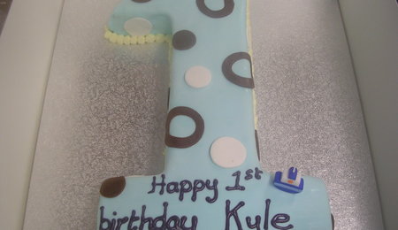 Uno Themed Cake For First Birthday - CakeCentral.com