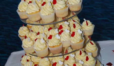 Wedding Cupcake Tower - CakeCentral.com