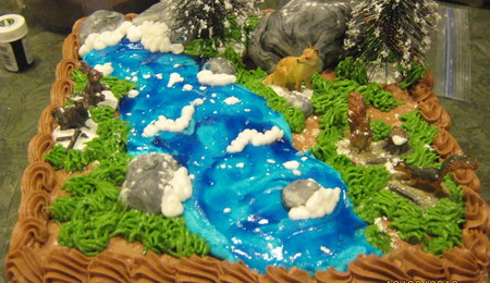 Waterfalls Cake - CakeCentral.com