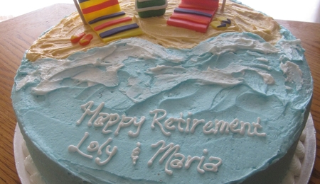 Beach Retirement Cake - CakeCentral.com