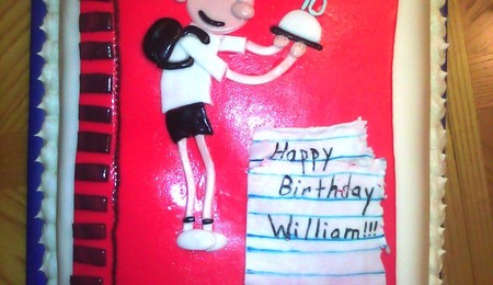 Diary Of A Wimpy Kid Book Cake - CakeCentral.com
