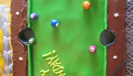 Pool Table Cake - CakeCentral.com