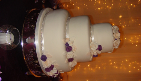 Lustre And Blush Wedding Cake - CakeCentral.com