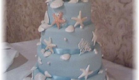 Beach Theme Wedding Cake - CakeCentral.com