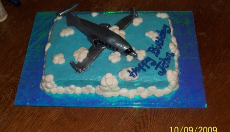 Buttercream Fighter Jet - CakeCentral.com
