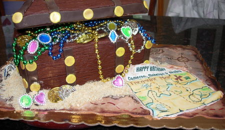 Pirate Treasure Map Cake - CakeCentral.com