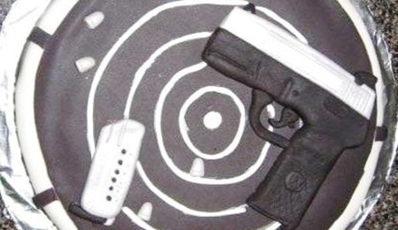 Groom's Target Practice Cake - CakeCentral.com