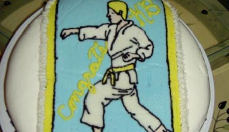 Karate Cake - CakeCentral.com